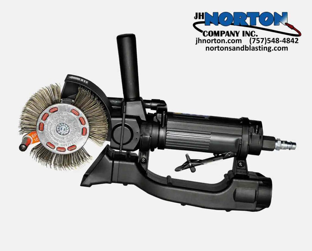 MBX Bristle Blaster Kit, Pneumatic, with Dust Intake