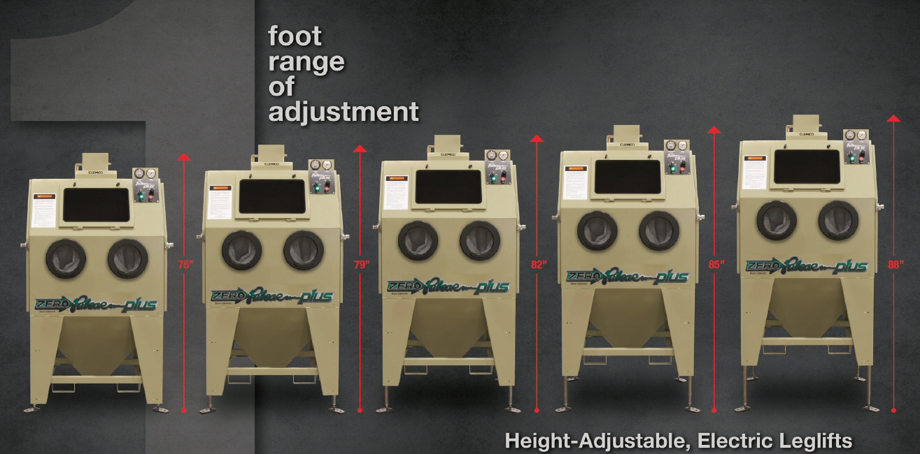 Zero Blast Cabinets by Clemco | Norton Sandblasting | 800-366-4341