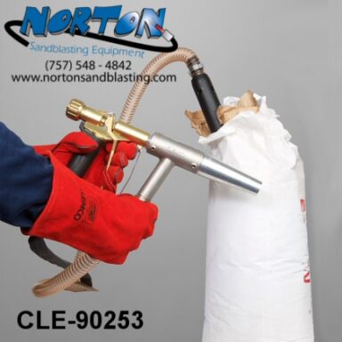 Clemco Power Blast Gun with 16 ft Air and Material Hose