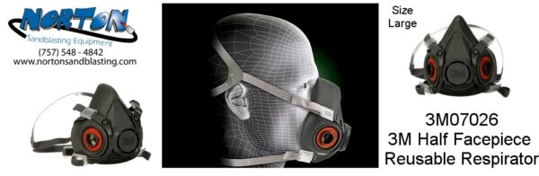 3M Half Facepiece Respirator - 3M07026